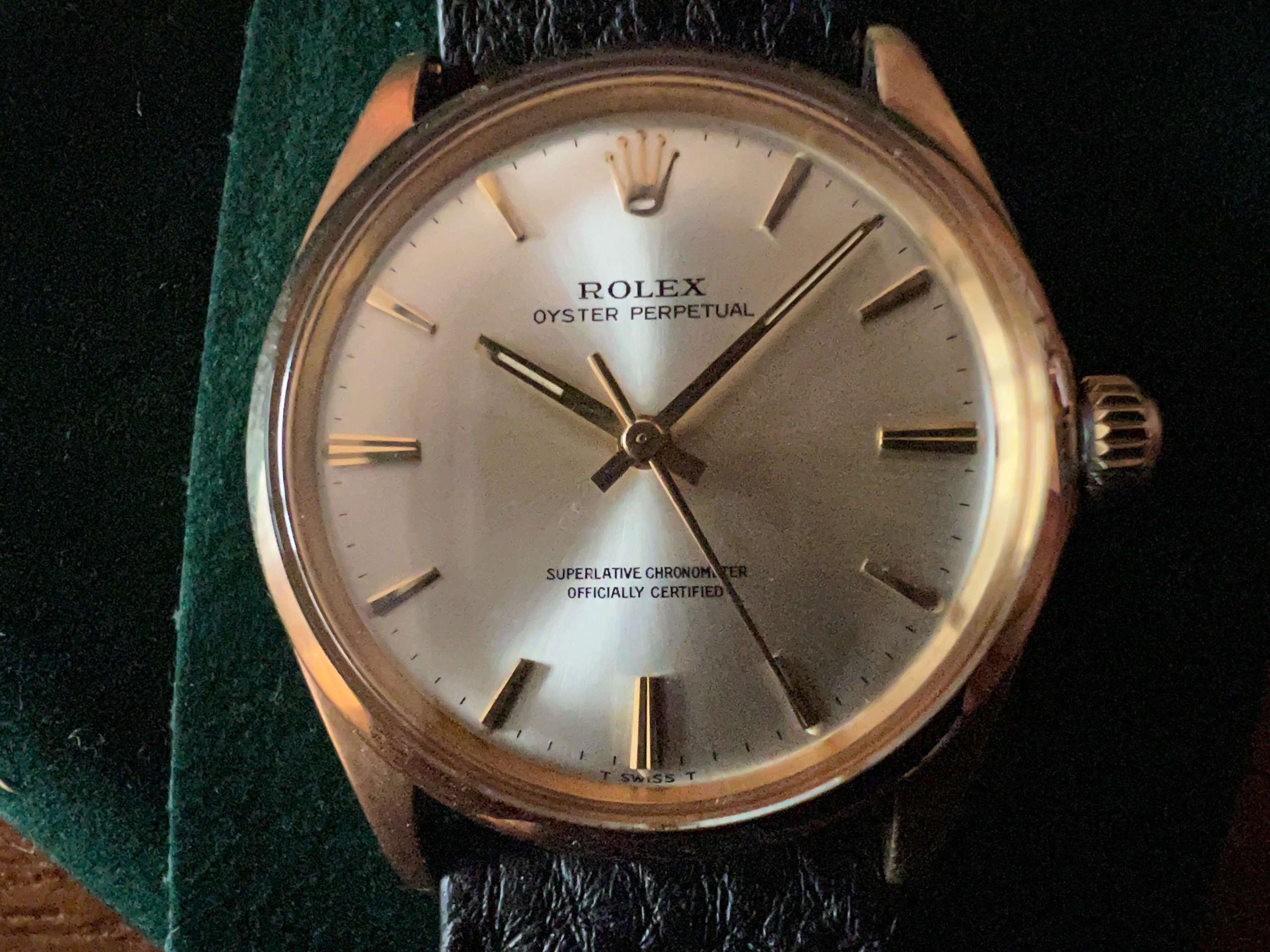 Vintage ROLEX Oyster Perpetual 34mm - 1966 - Automatic - 18K solid ...
