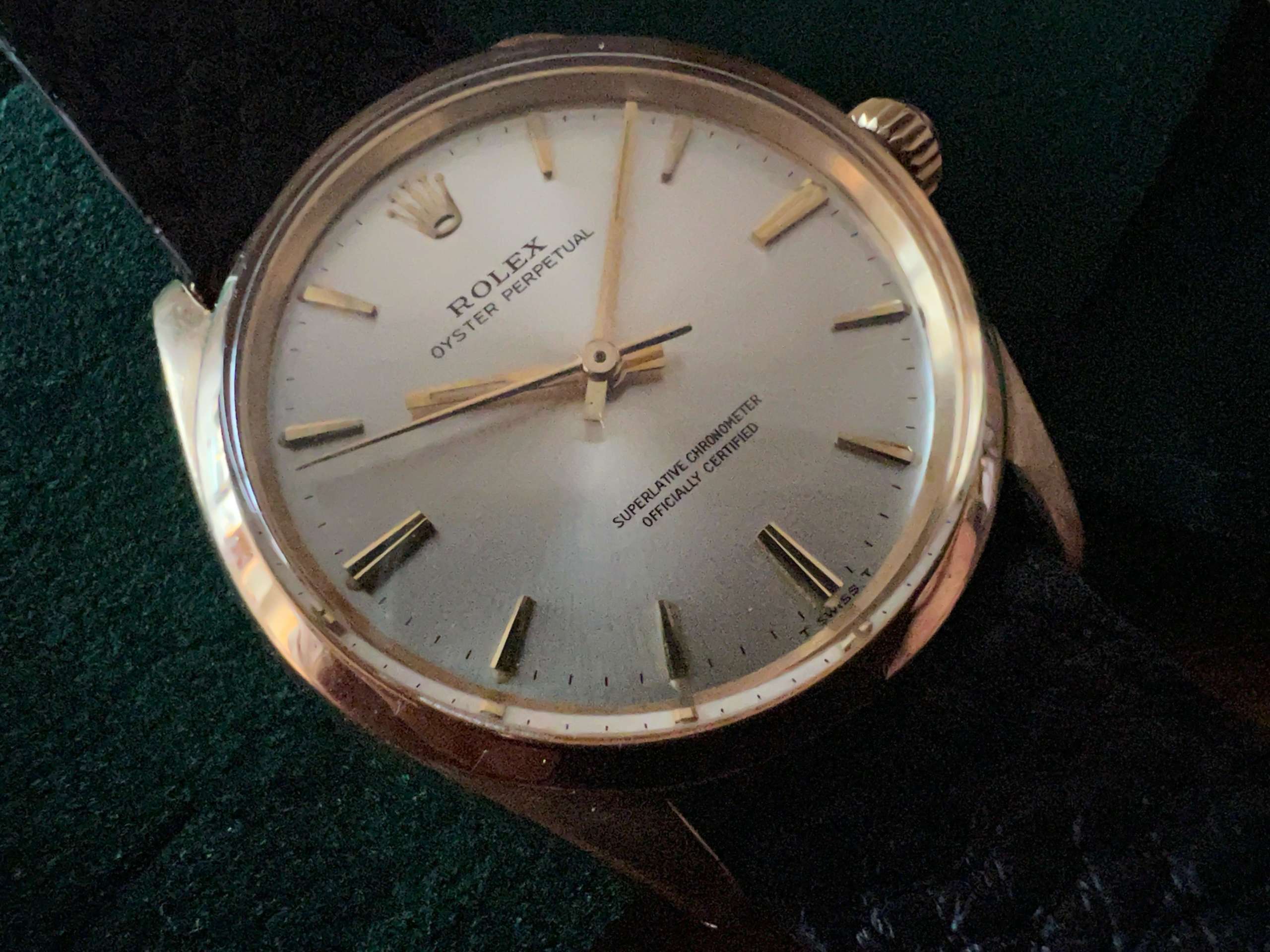 Vintage ROLEX Oyster Perpetual 34mm - 1966 - Automatic - 18K solid ...