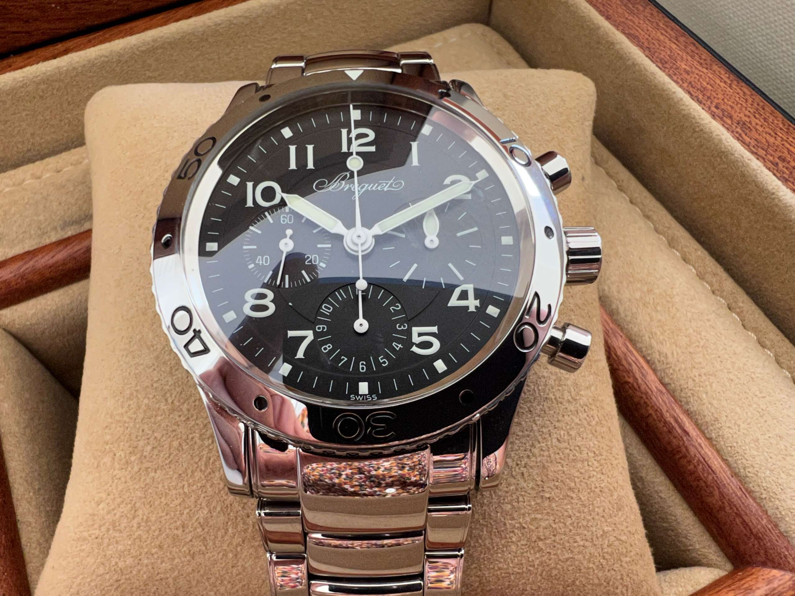 BREGUET Type XX Aeronavale, Automatic Flyback Chronograph, Full set ...